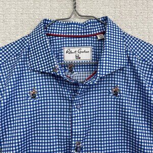 Robert Graham | Shirts | Robert Graham Button Up Shirt Blue Gingham ...